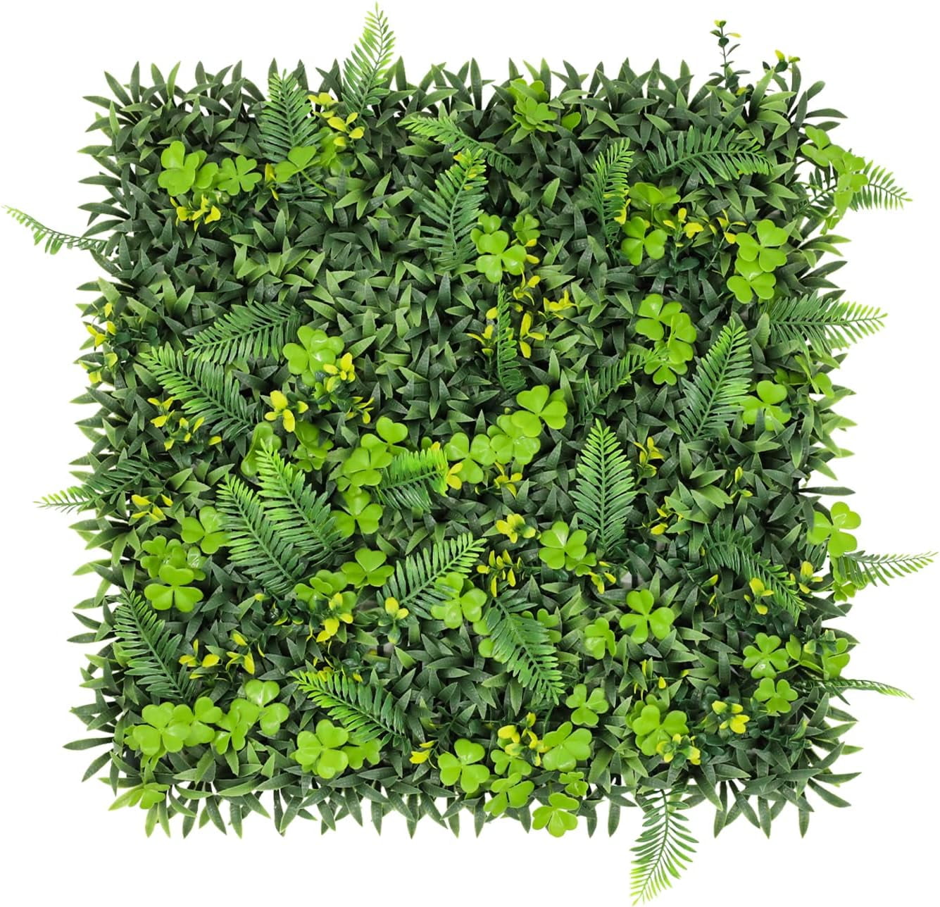 24 20" x 20" Artificial Boxwood Panel Hedge Topiary Plant Grass ...
