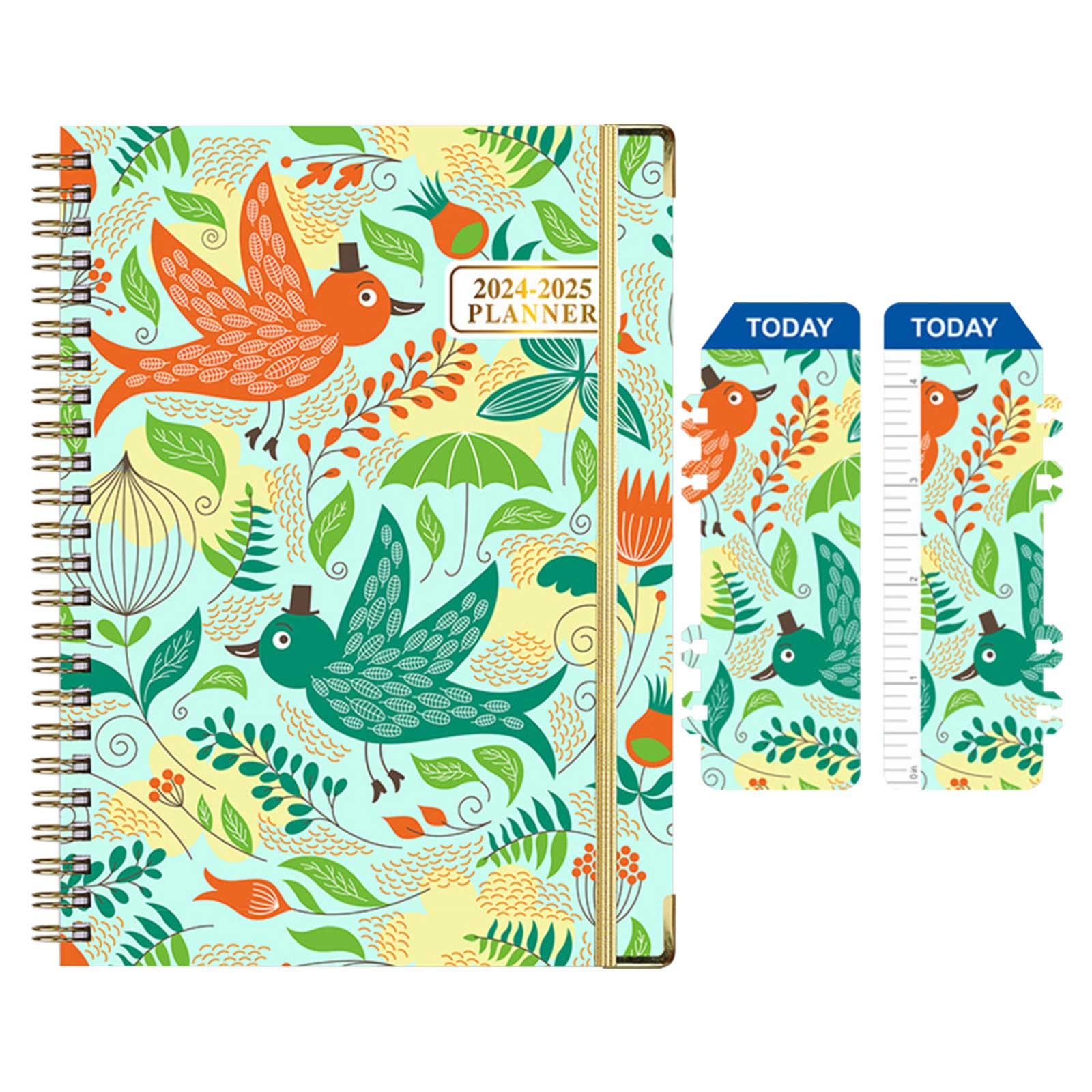 24-2025 English Notebook Clearance! A5 Coil Calendar Book 365 Day Plan ...