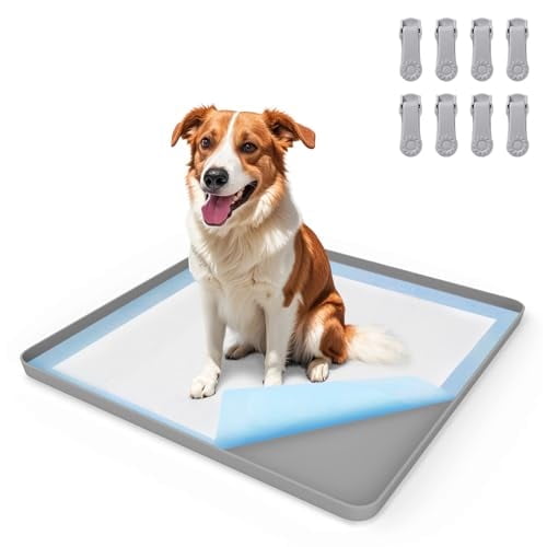 Dog Pee Pad Holder - Silicone Puppy Pad Holder - High Edge Dog Potty ...