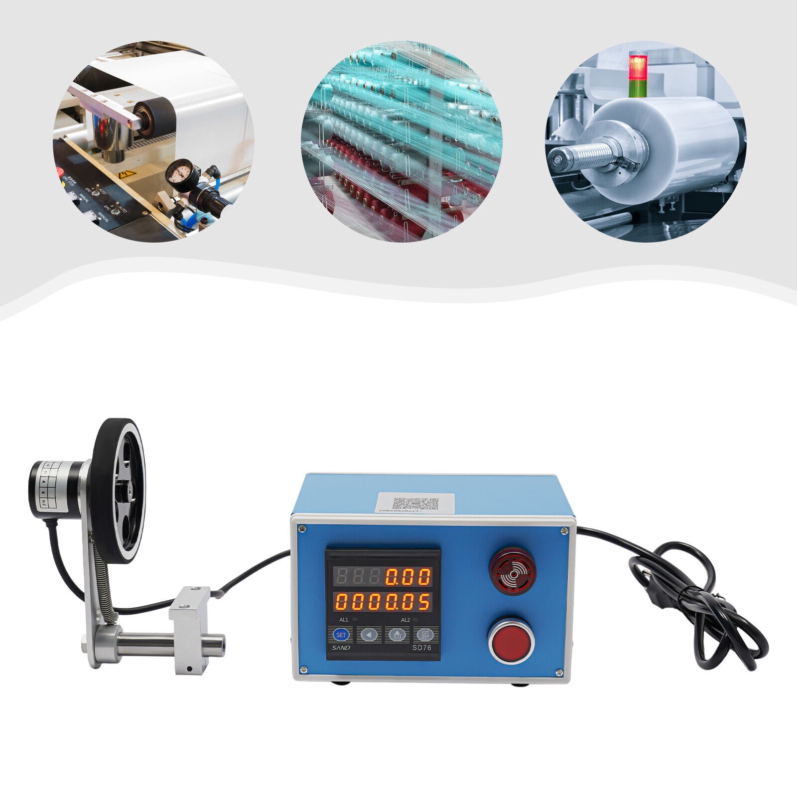 24-240V Digital Length Meter Counter Cable Wheel Length Meter with ...