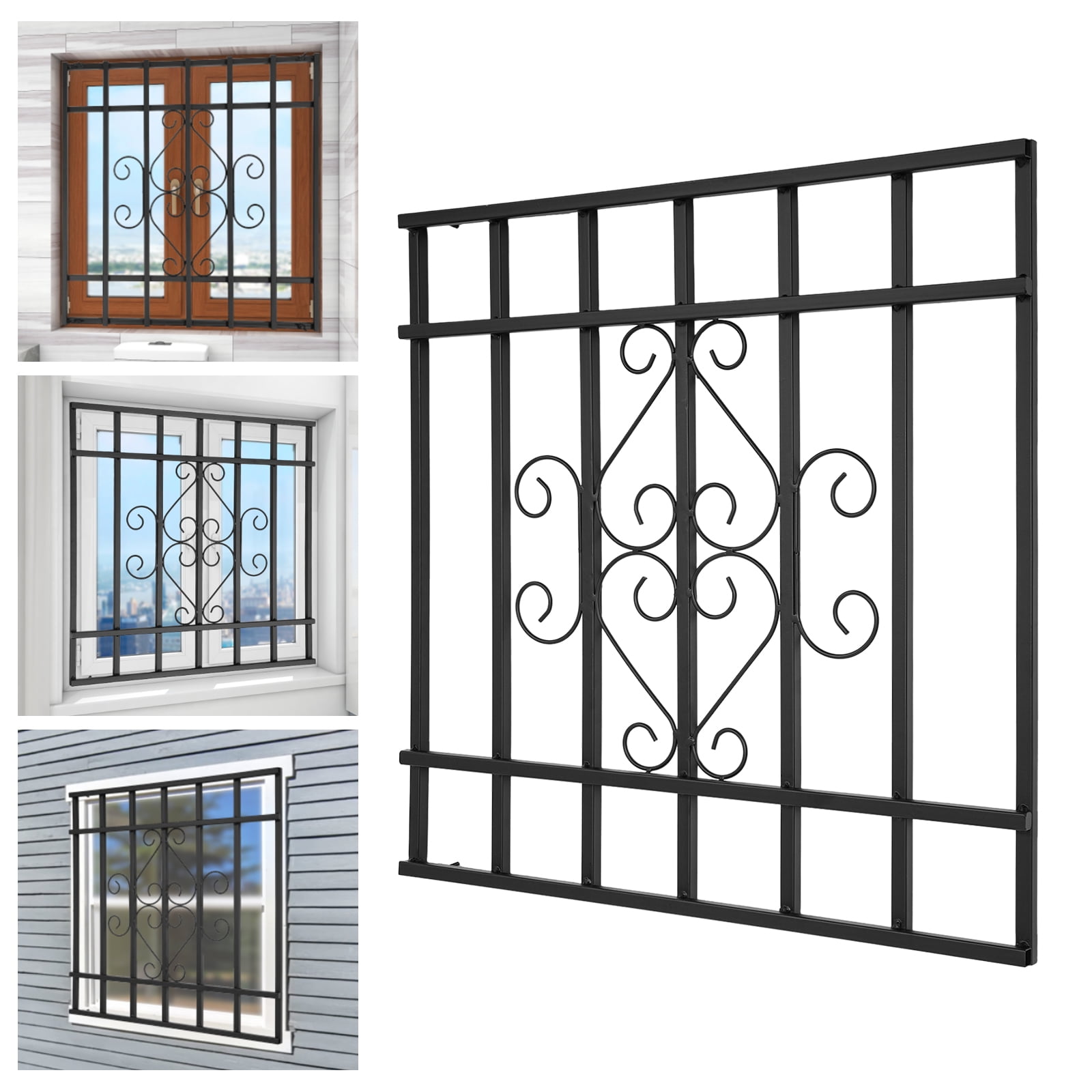 24*24in Window Bar Guard, Window Security Bars, Sturdy Window Guard ...