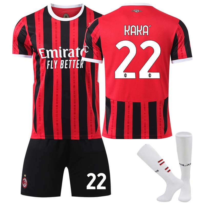 24/25 AC Milan Home Soccer Activewear No.22 KAKA Fans Training Football ...