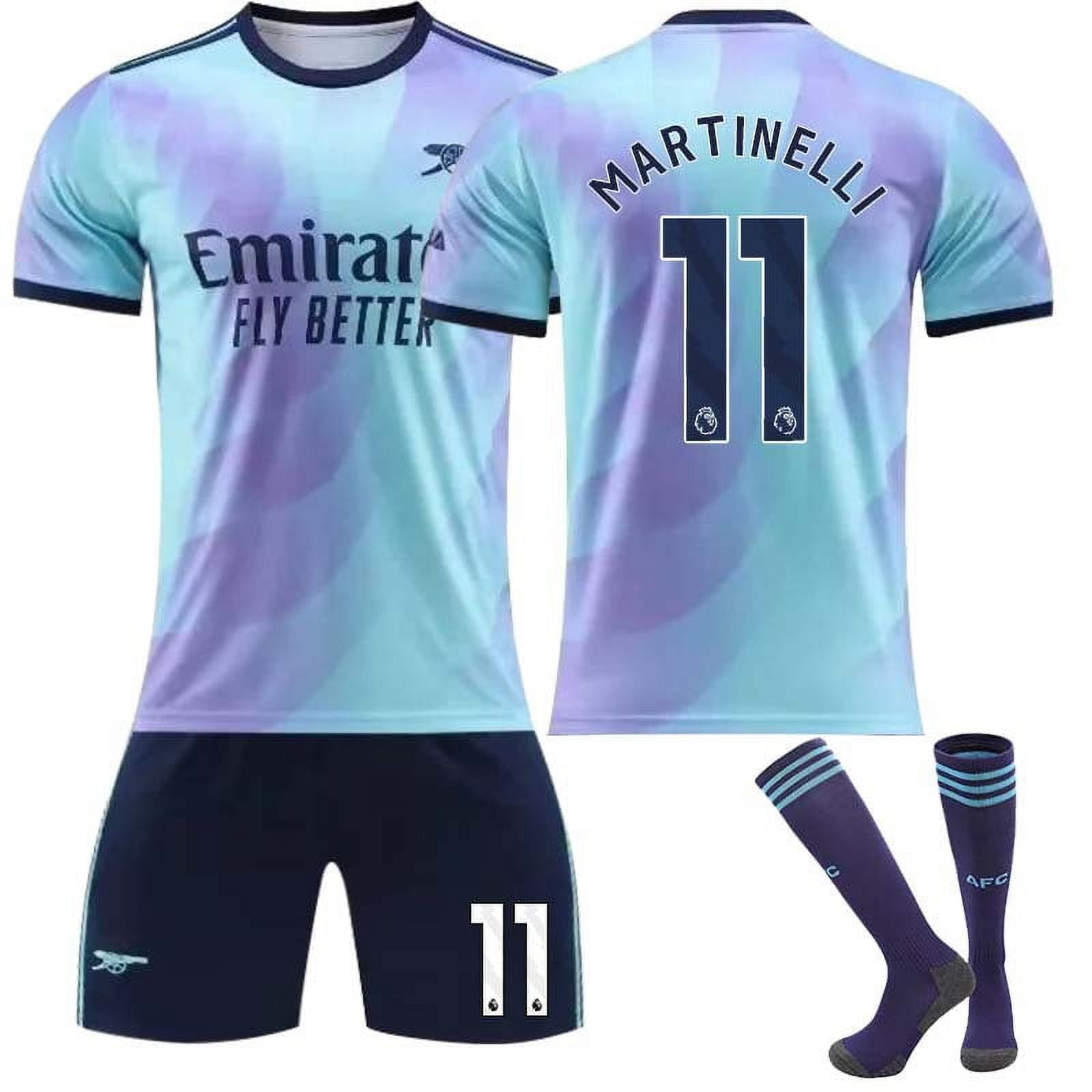 24/25 Arsenal 2nd Away jersey No.11 MARTINELLI fan training jersey set ...