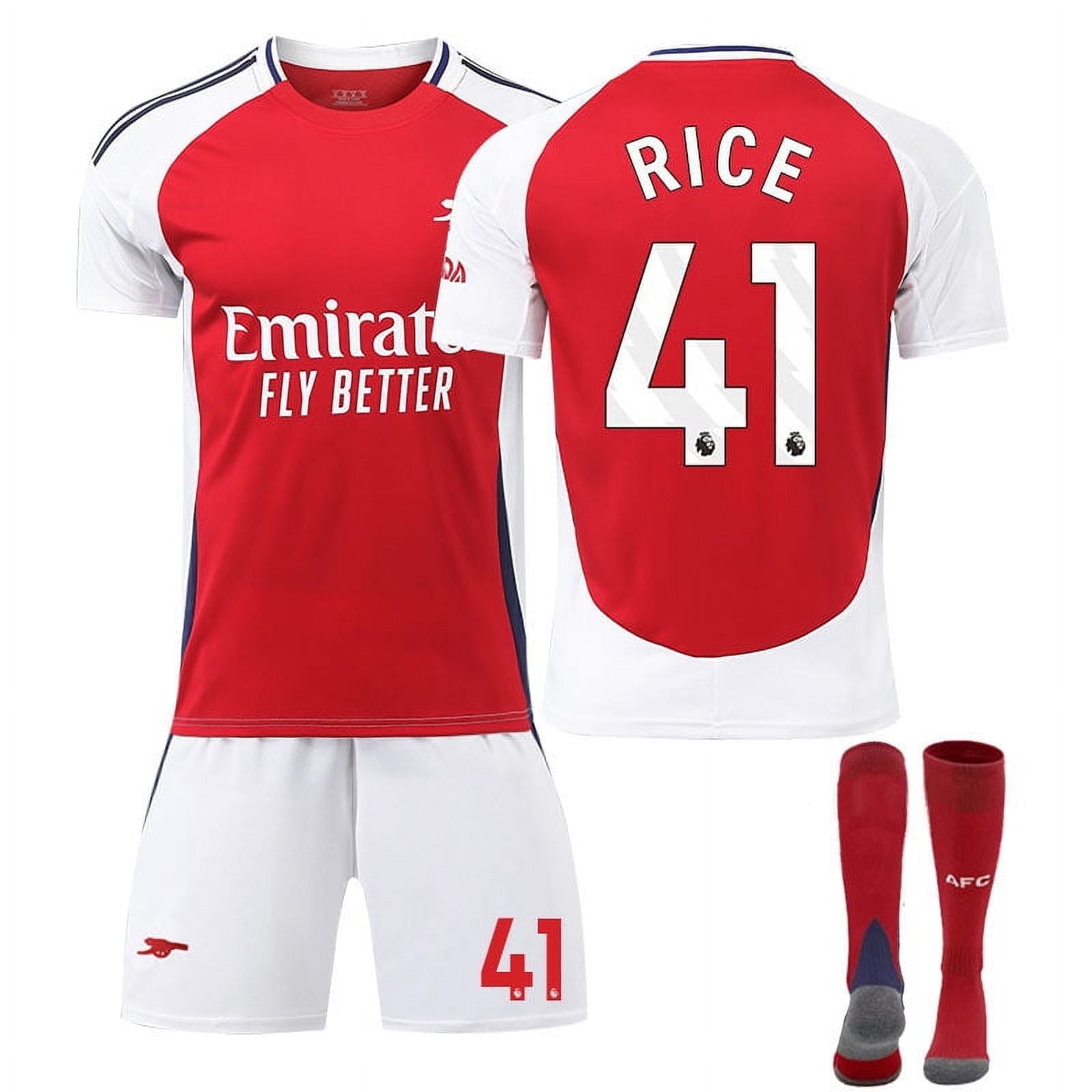 24/25 Arsenal Home No.41 RICE football jersey Football jerseys for ...