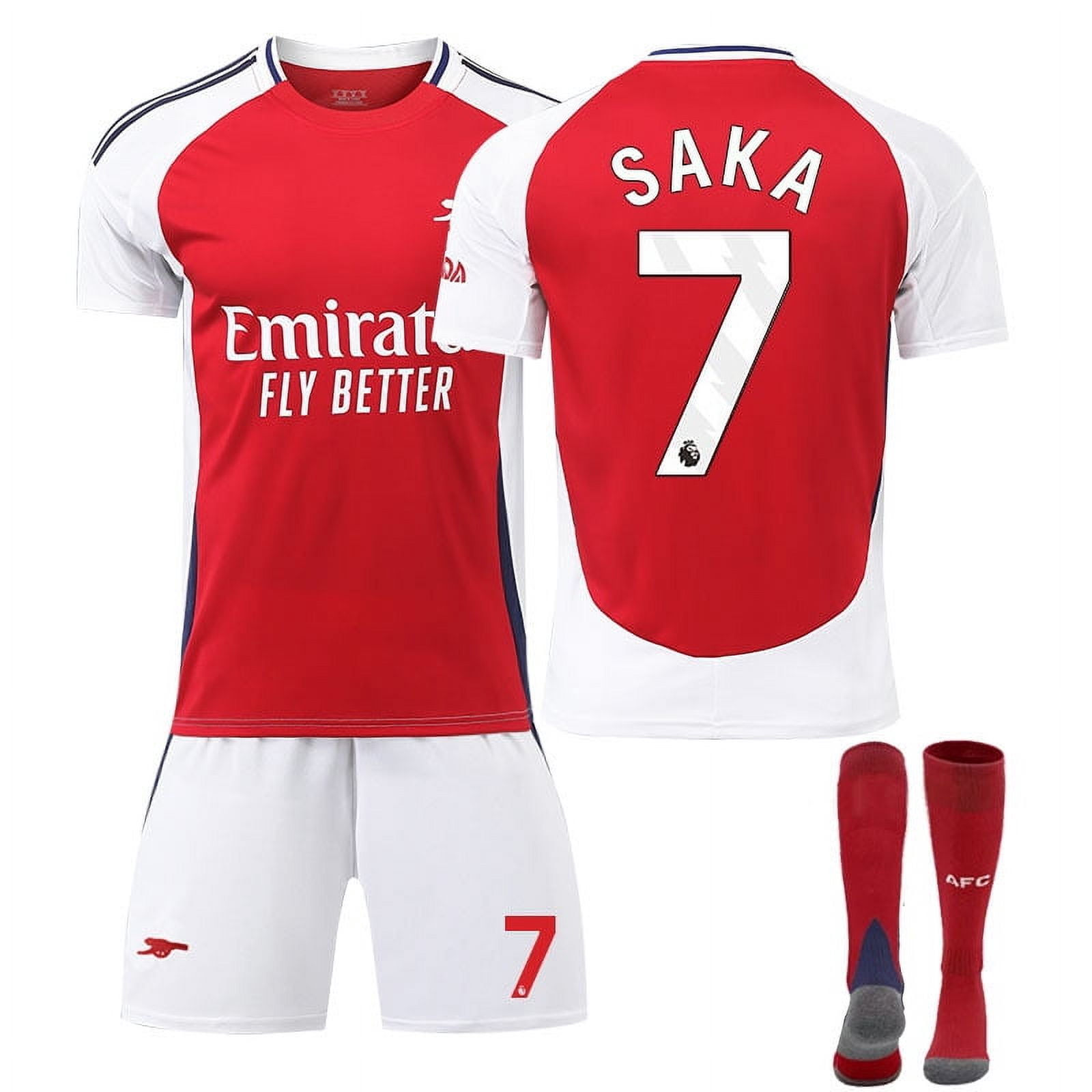 24/25 Arsenal Home jersey No.7 SAKA fan training jersey set adult and ...