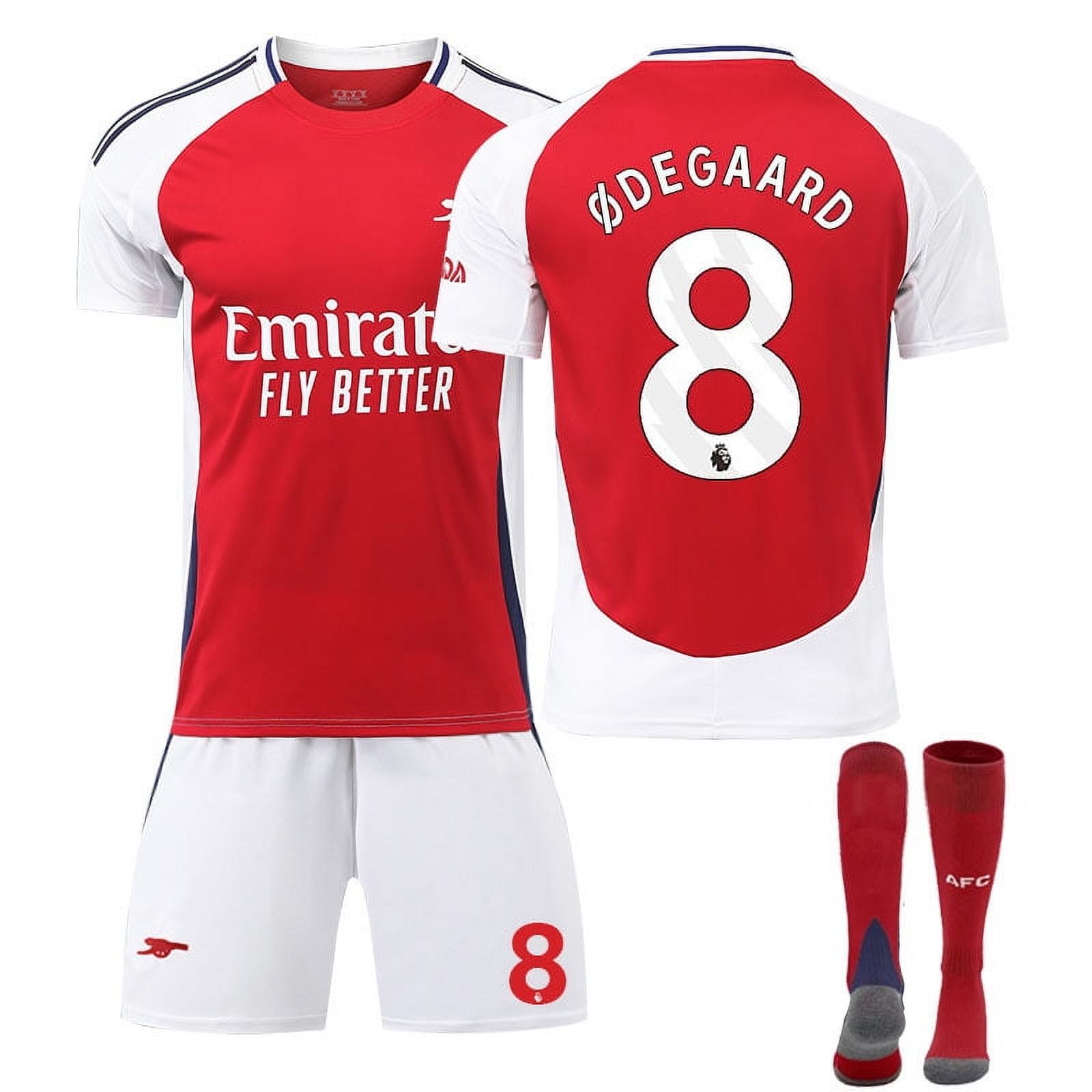 24/25 Arsenal Home jersey No.8 ØDegaard fan training jersey set adult ...