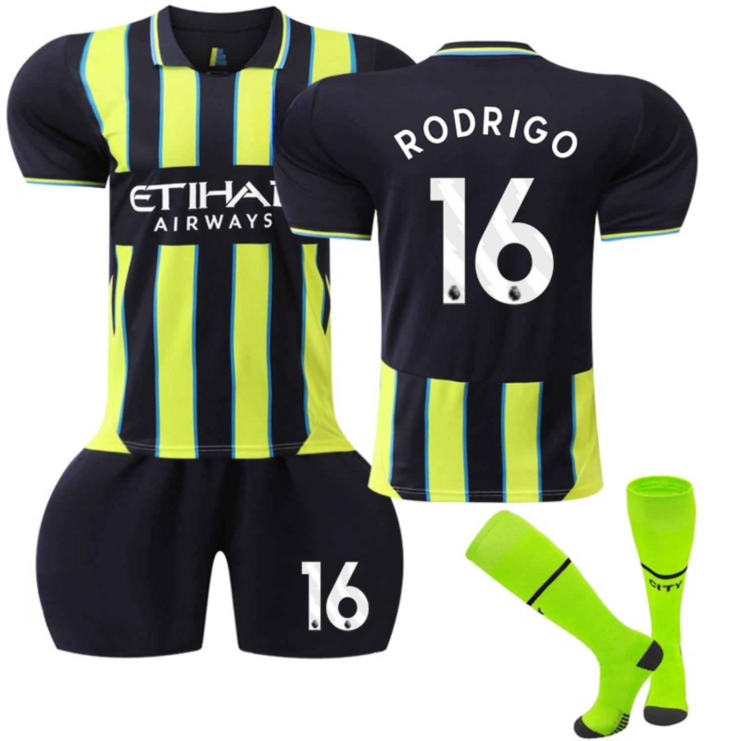 24/25 Away New Soccer Activewear No.16 Rodrigo Fans Soccer Jerseys Kits ...