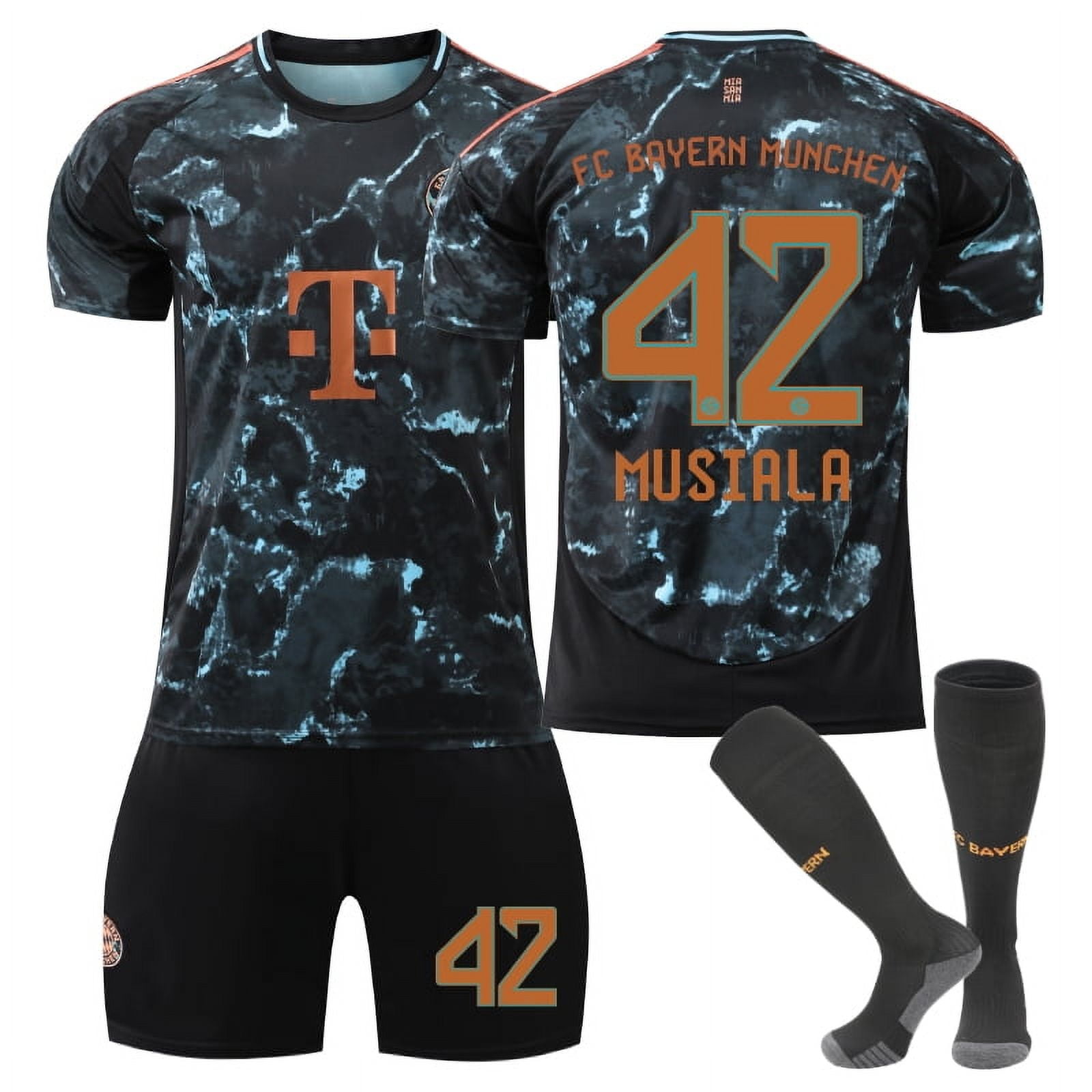 24/25 Bayern AWAY No.42 MUSIALA t-shirt men kid - Walmart.com