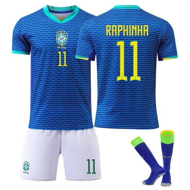 24/25 Brazil away jersey No.11 Raphinha Soccer Training Suits Adult and ...