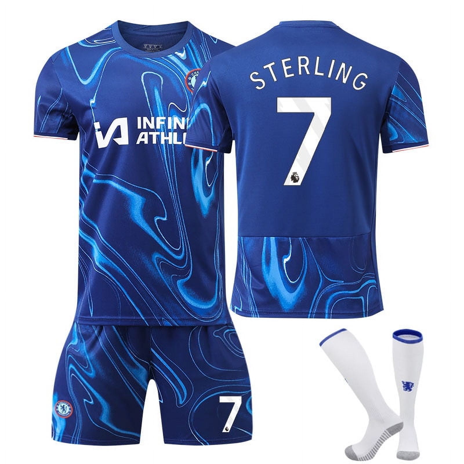 24/25 Chelsea Away Home No.7 STERLING football jersey fan training ...