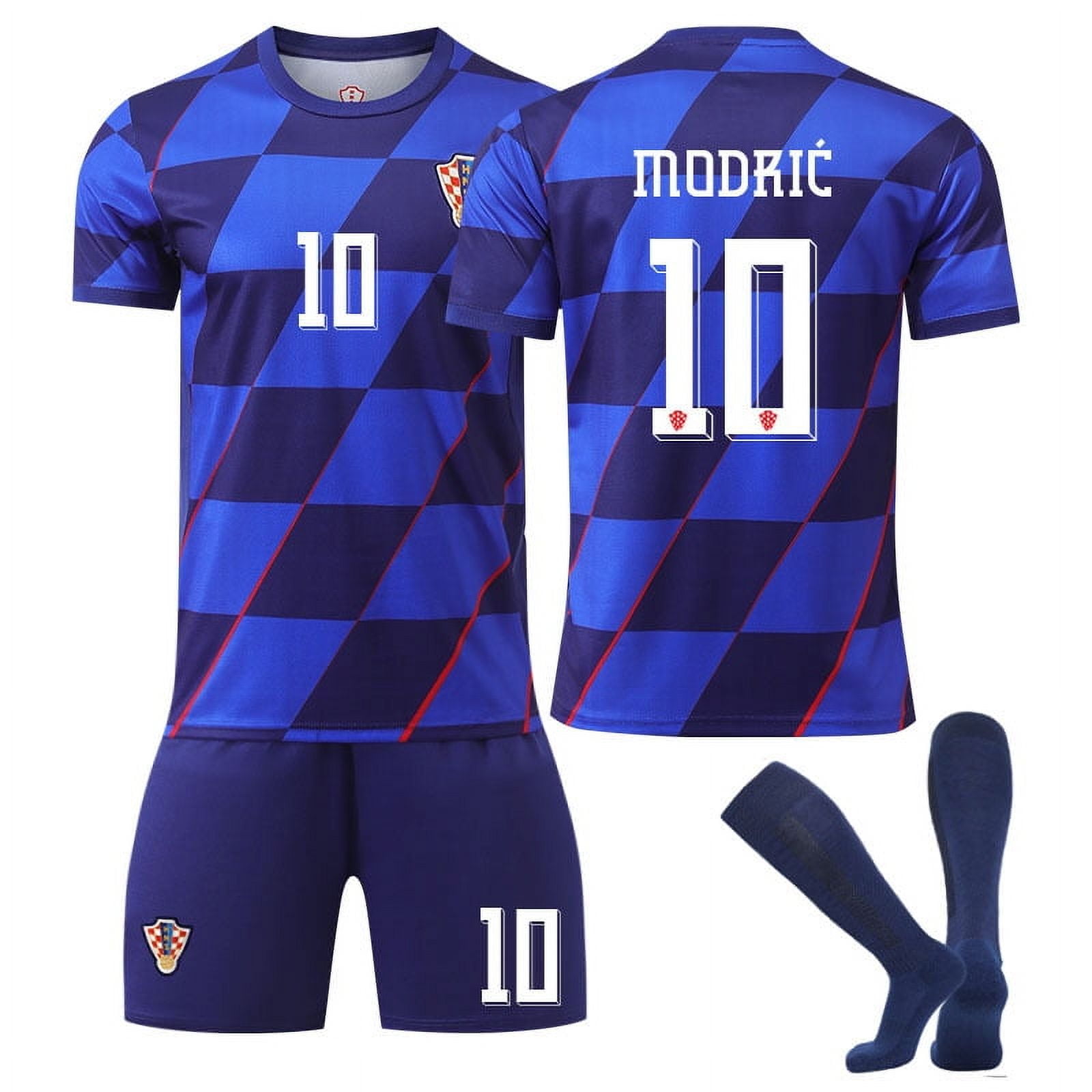 24/25 Croatia Away Soccer Activewear No.10 MODRIC Fans Training ...