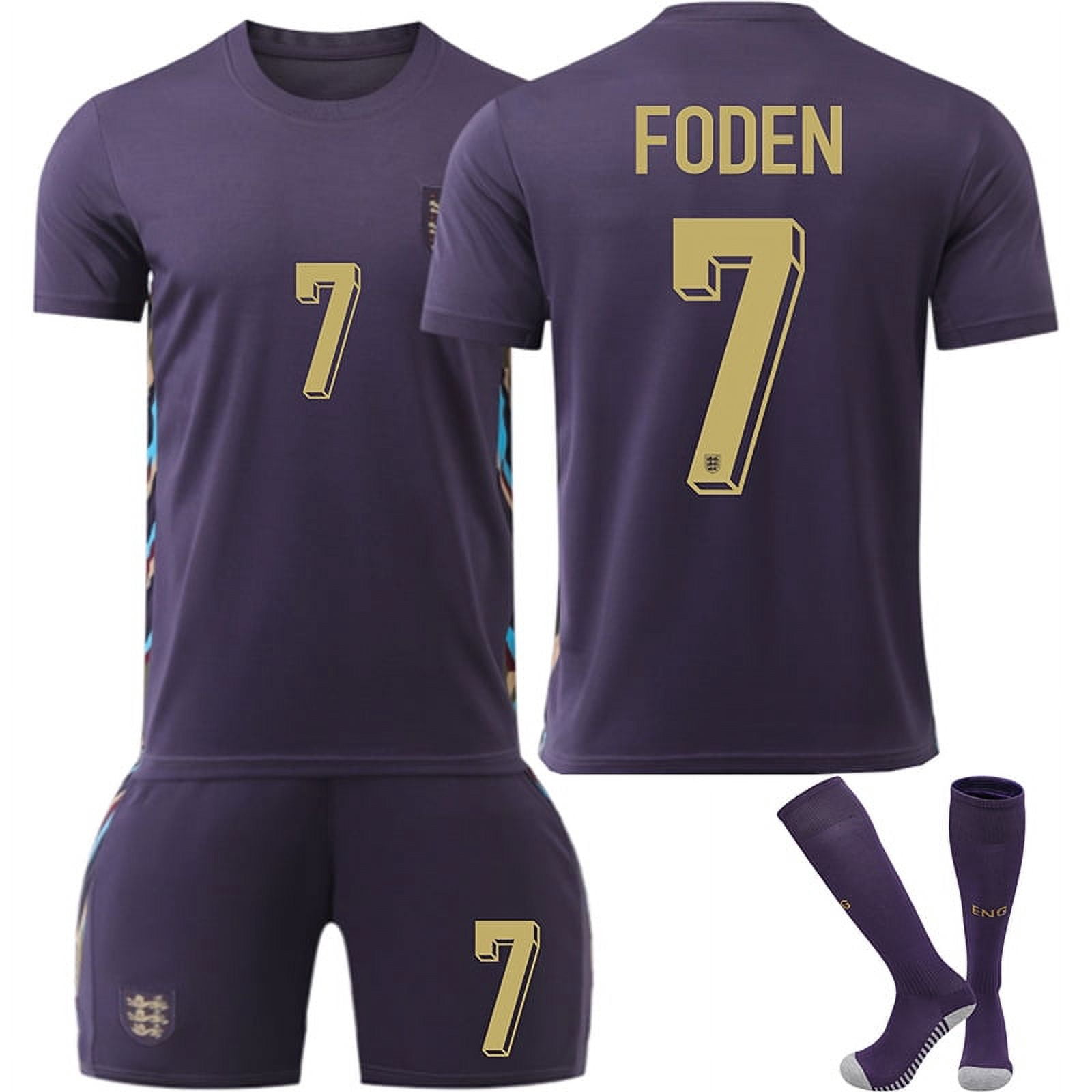 24/25 England Away Soccer Activewear No.7 FODEN Fans Training Football ...