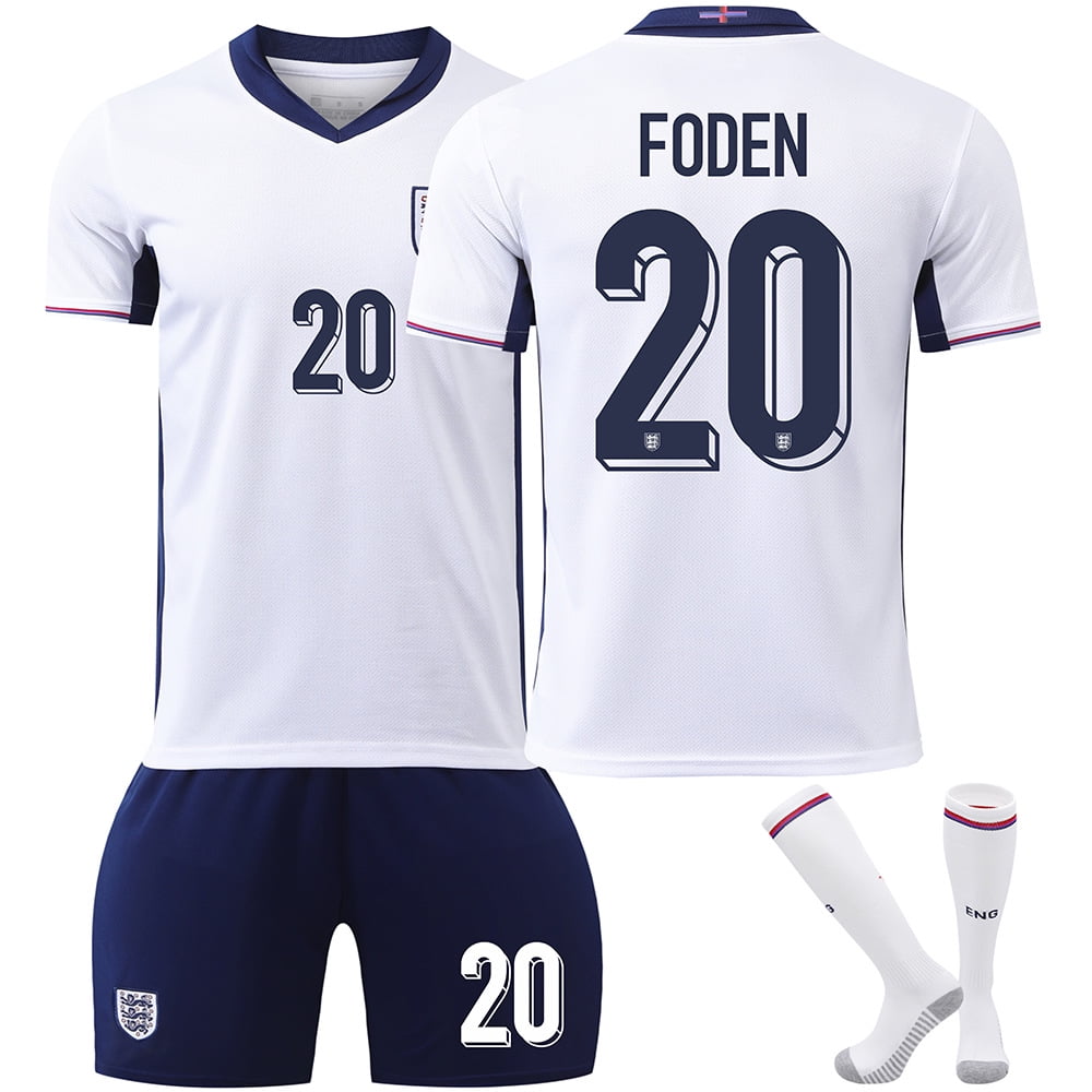 24/25 England Home Soccer Activewear No.20 FODEN Fans Training Football ...