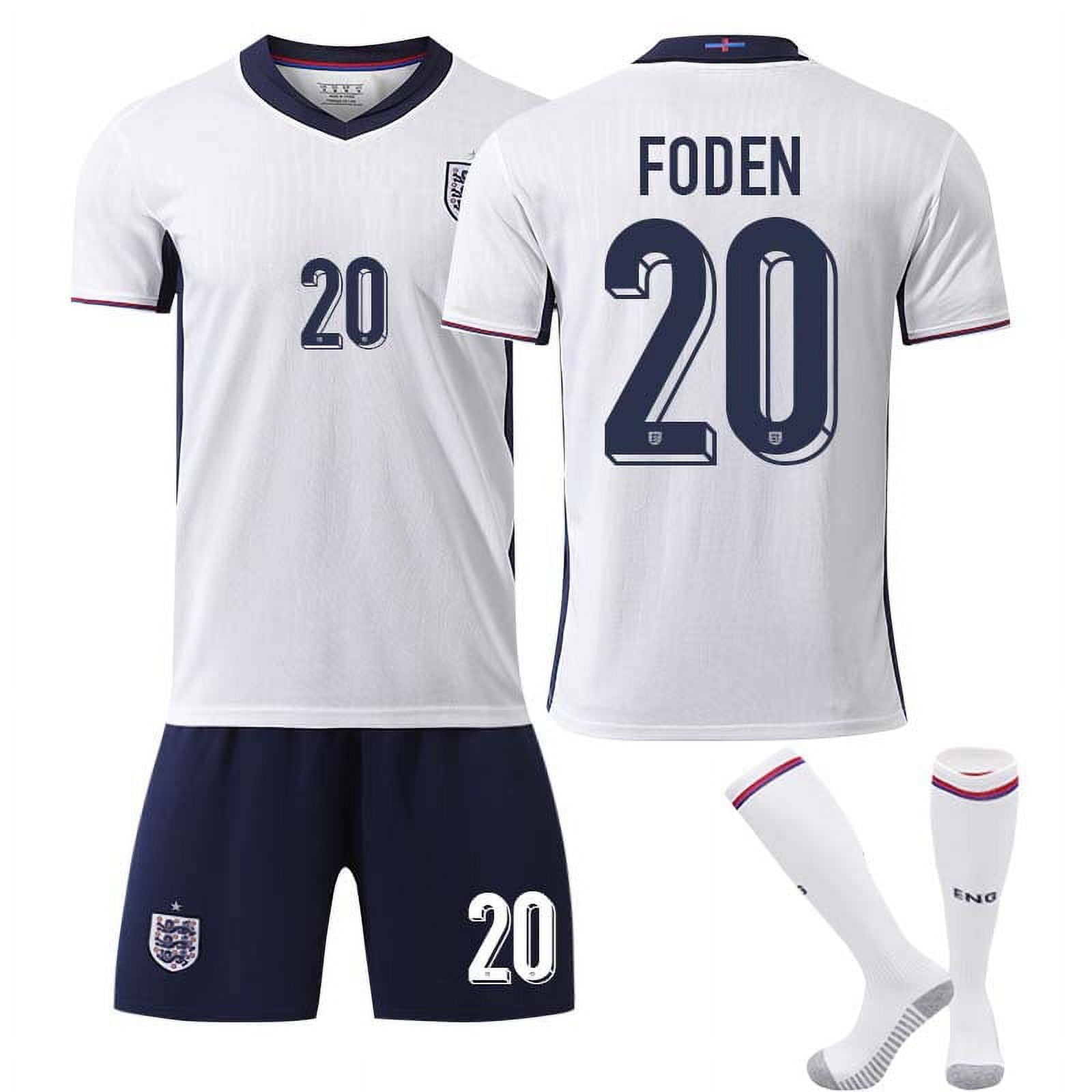 24/25 England home jersey No.20 Foden Soccer Training Suits Adult and ...
