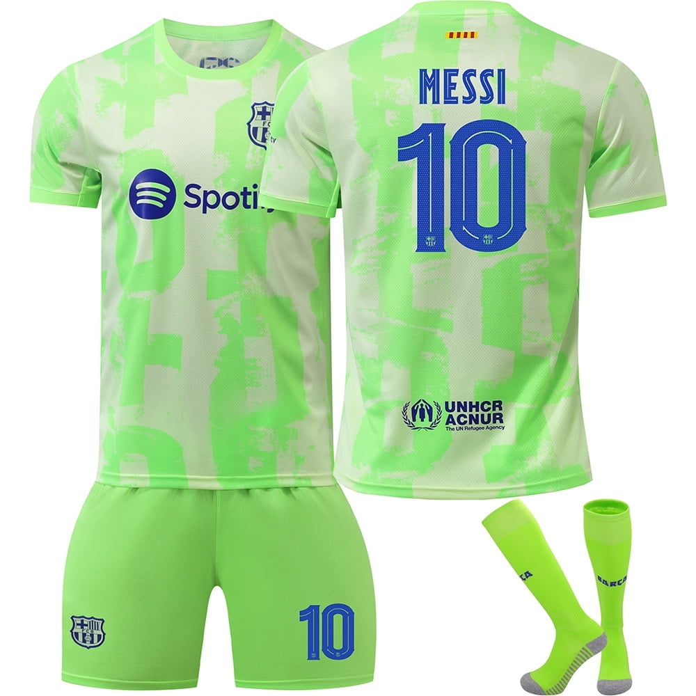24/25 FC Barcelona 2nd Away Soccer Activewear No.10 ME_S_SI Fans ...
