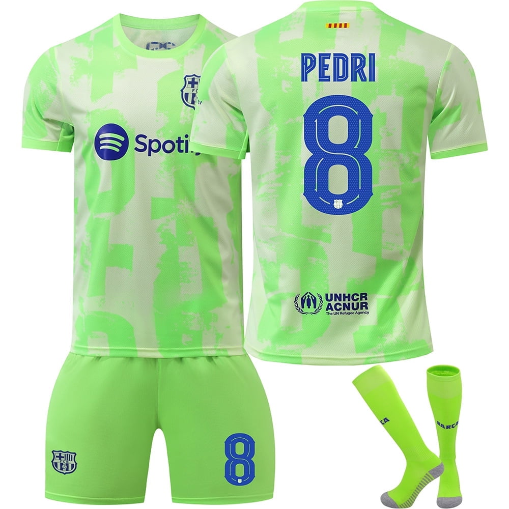 24/25 FC Barcelona 2nd Away Soccer Activewear No.8 FEDRI Fans Training ...