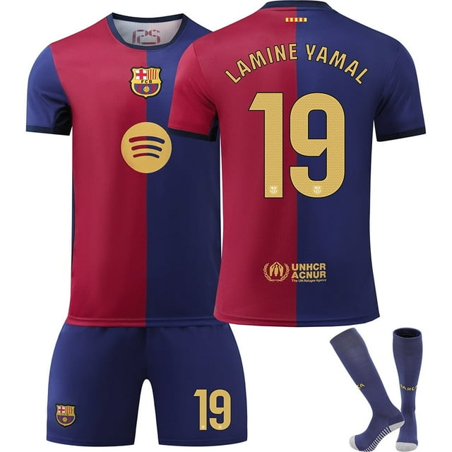 24/25 FC Barcelona Home Soccer Activewear No.19 LAMINE YAMAL Fans ...