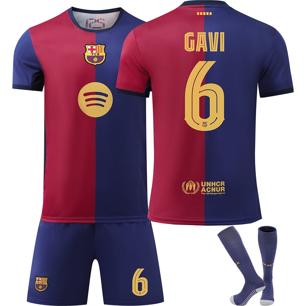 24/25 FC Barcelona Home Soccer Activewear No.6 GAVI Fans Training ...