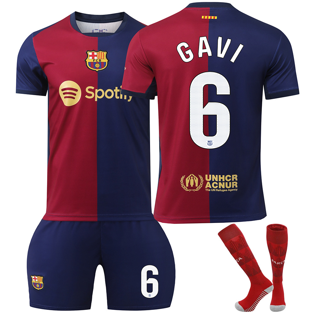 24/25 FC Barcelona Home Soccer Activewear No.6 GAVI Fans Training ...