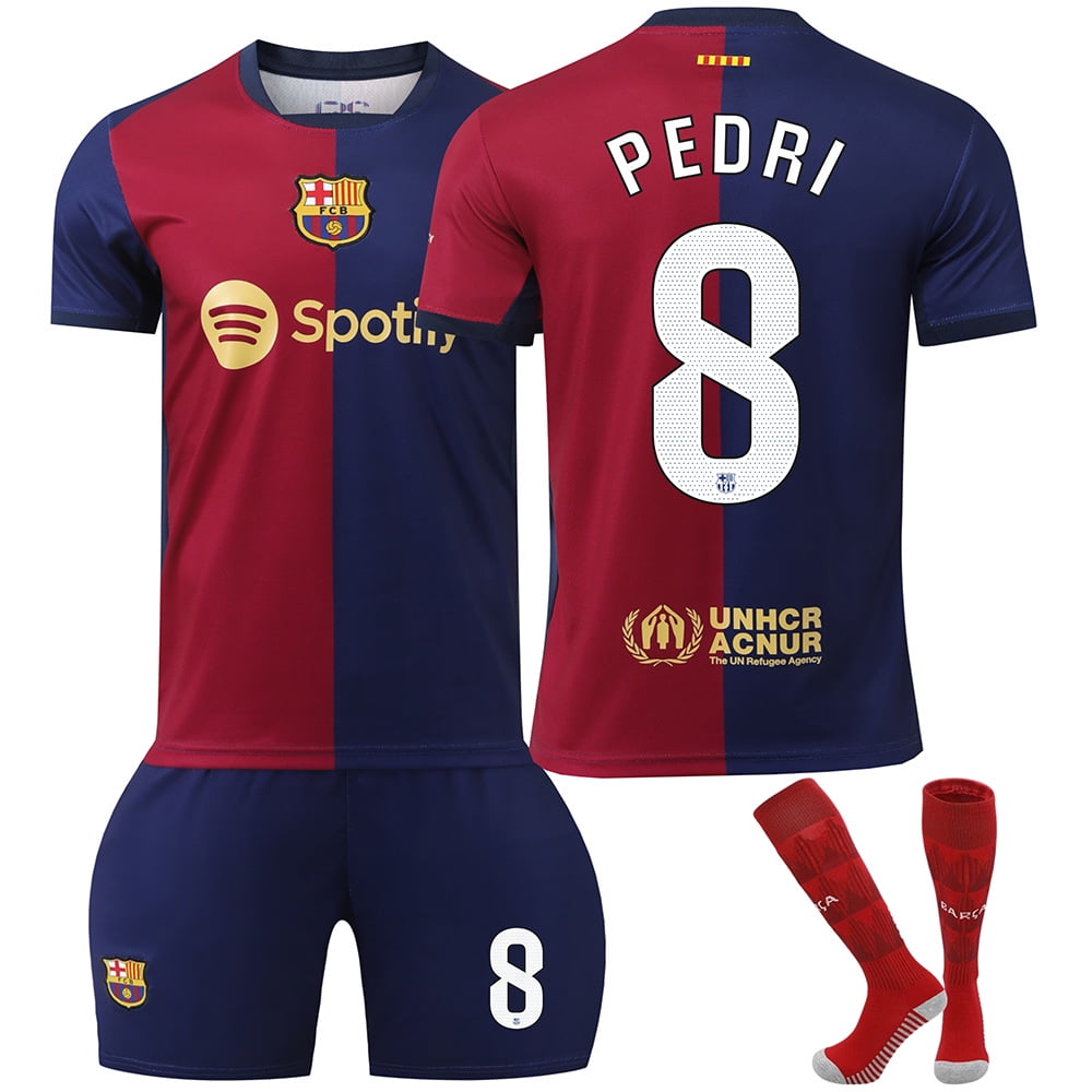 24/25 FC Barcelona Home Soccer Activewear No.8 FEDRI Fans Training ...