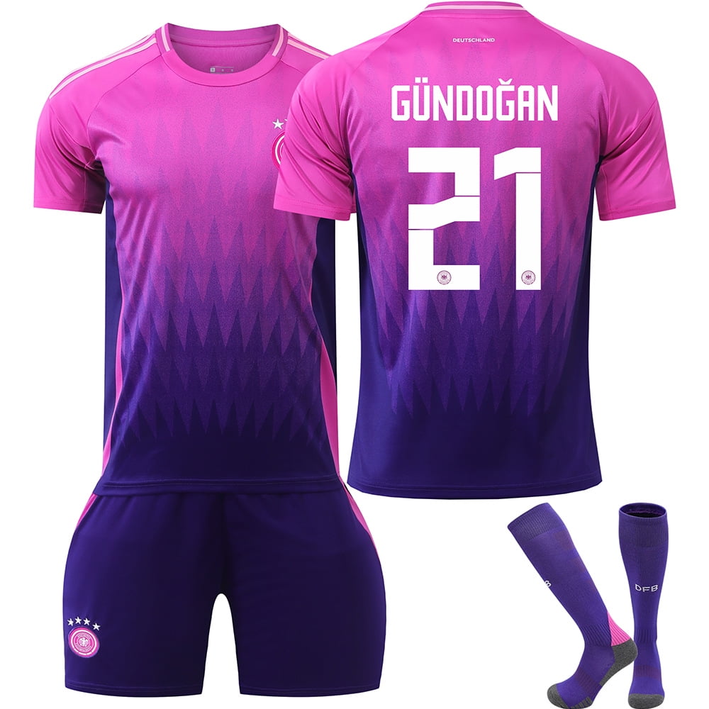 24/25 Germany Away Soccer Activewear No.21 GUNDOGAN Fans Training ...