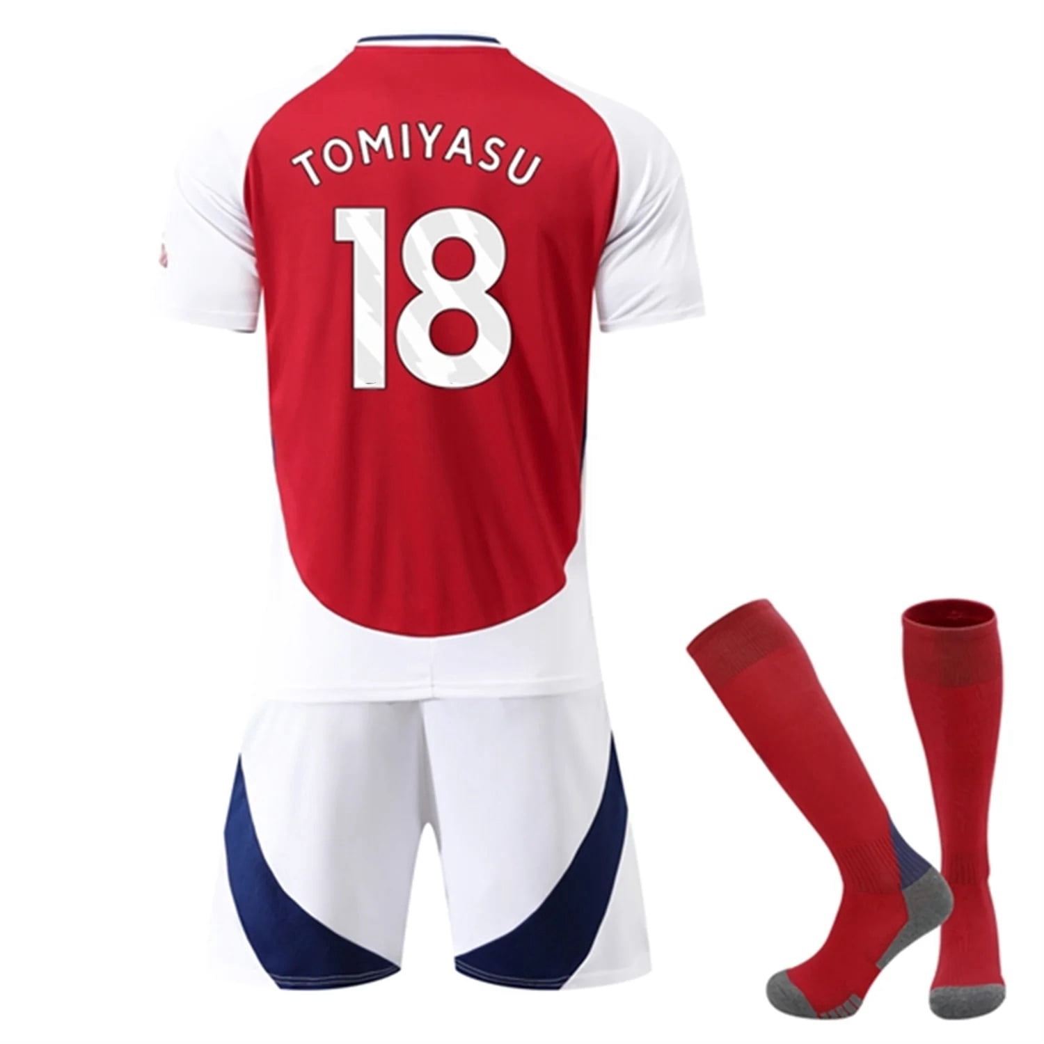 24/25 Home Red Activewear Red & White No.18 Tomiyasu Football Fans ...