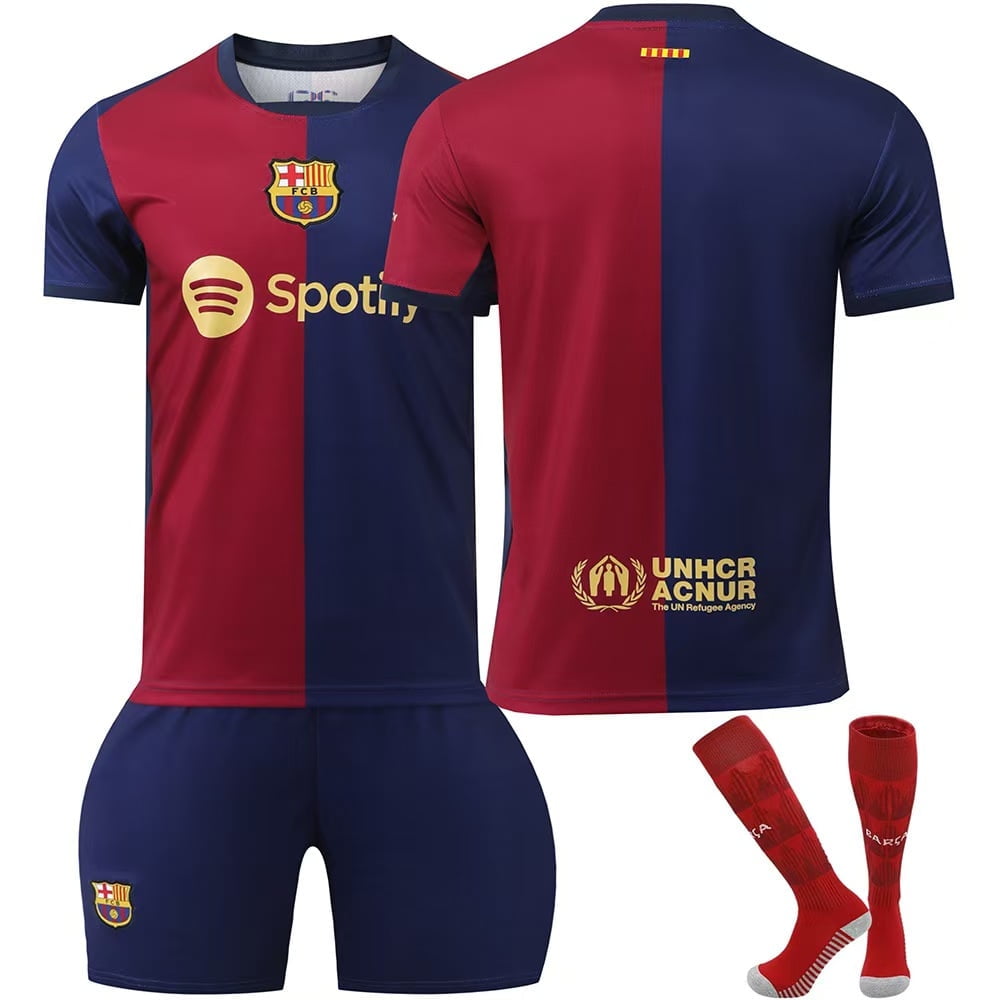 24-25 Kids & Adults Soccer Jersey Barcelona Home No.6 GAVI No.8 PEDRI ...