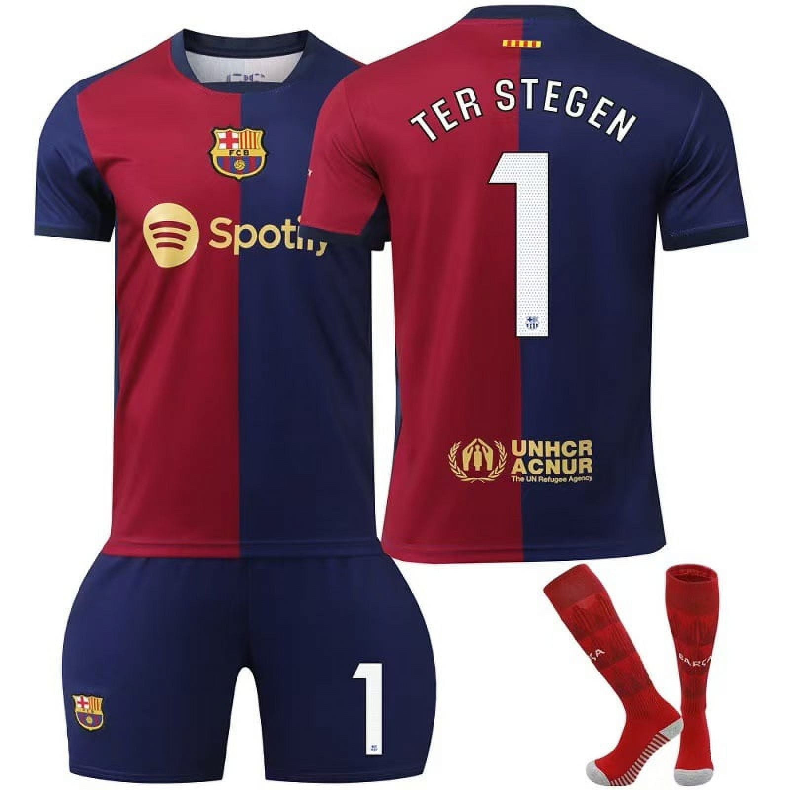 24-25 Kids & Adults Soccer Jersey Barcelona Home No.6 GAVI No.8 PEDRI ...