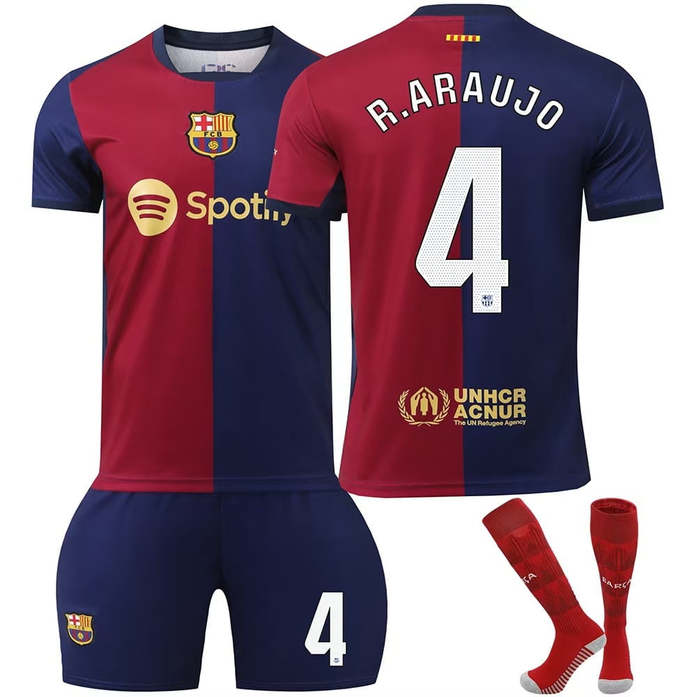 24-25 Kids & Adults Soccer Jersey Barcelona Home No.6 GAVI No.8 PEDRI ...