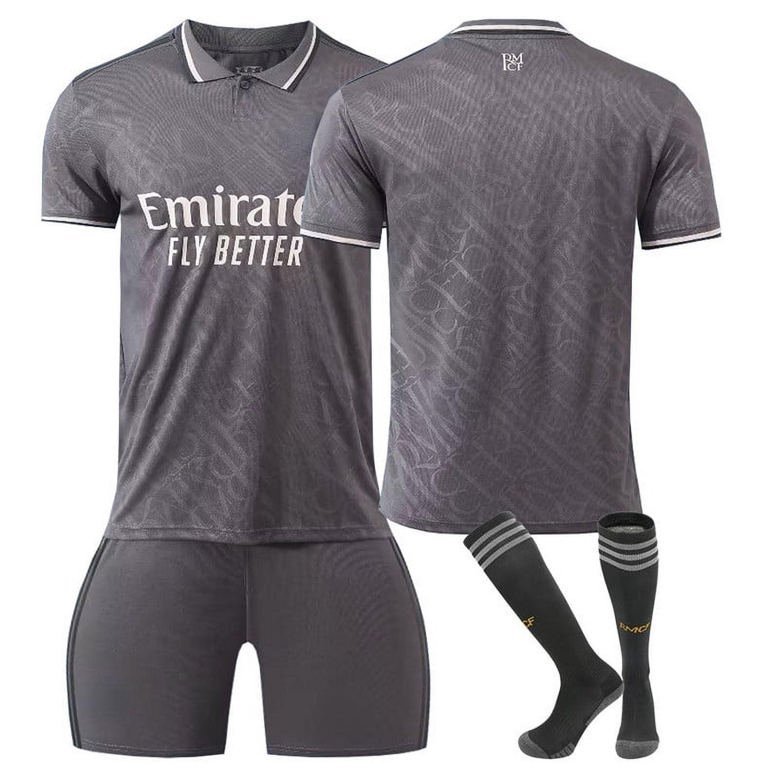 24/25 Los Blancos 2nd Away Grey Soccer Uniform No Number Fans Training ...
