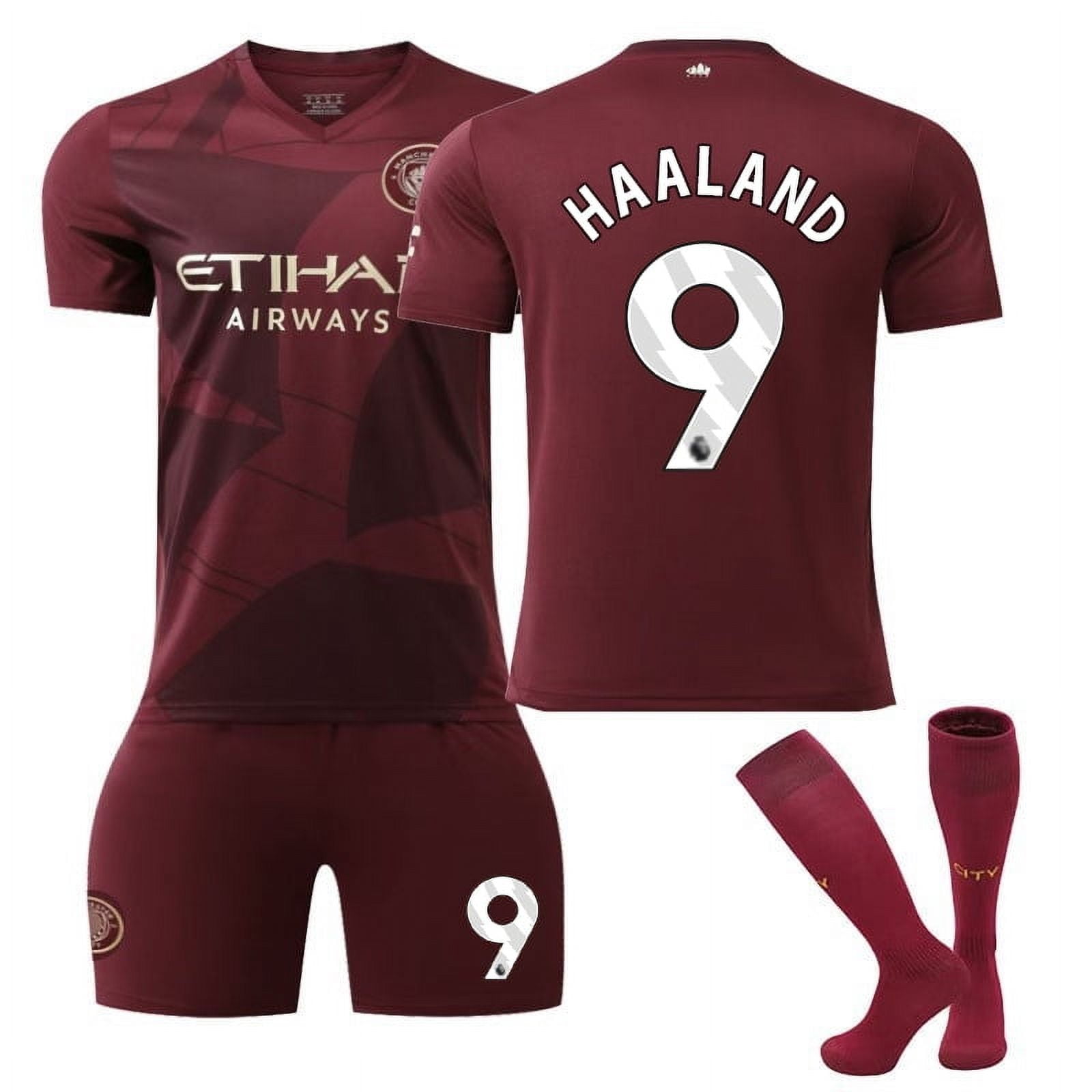 24/25 Man-chester-City The Second Away Soccer Jerseys No.9 HAALAND for ...