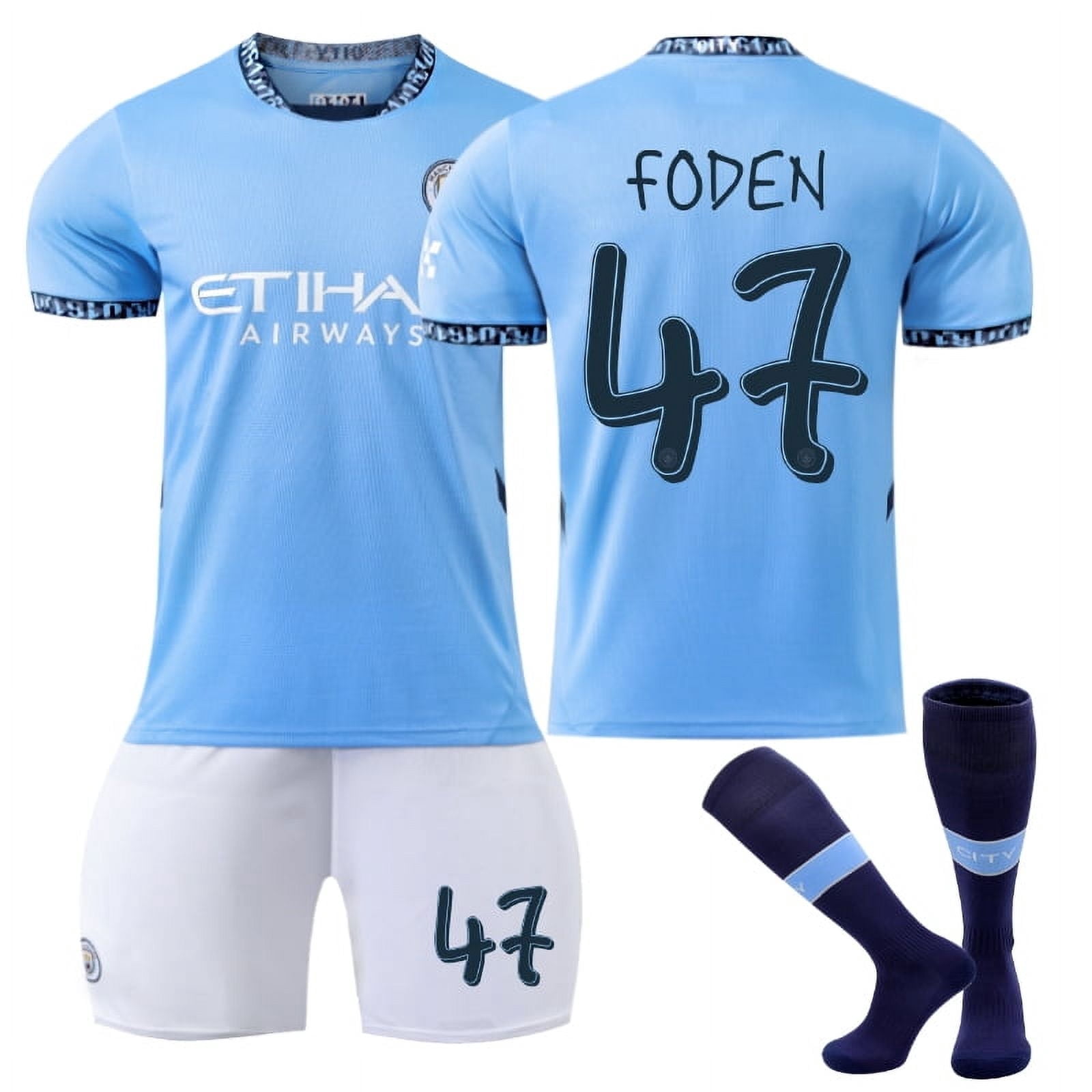 24/25 Man-chester-City UEFA Home Soccer Jerseys No.47 FODEN For Adult ...
