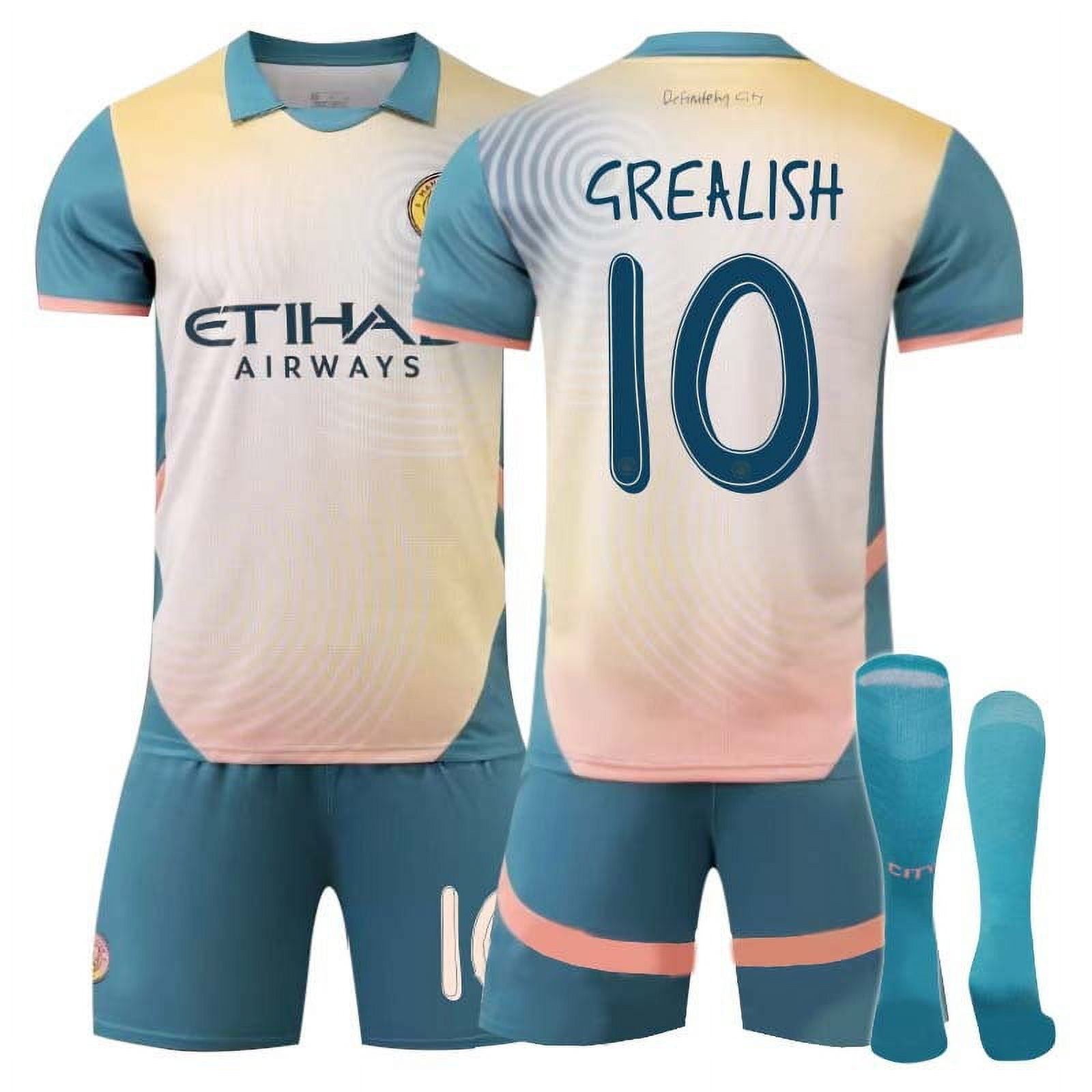 24/25 Manchester City 3rd Away No.10 GREALISH Soccer Activewear Fans ...
