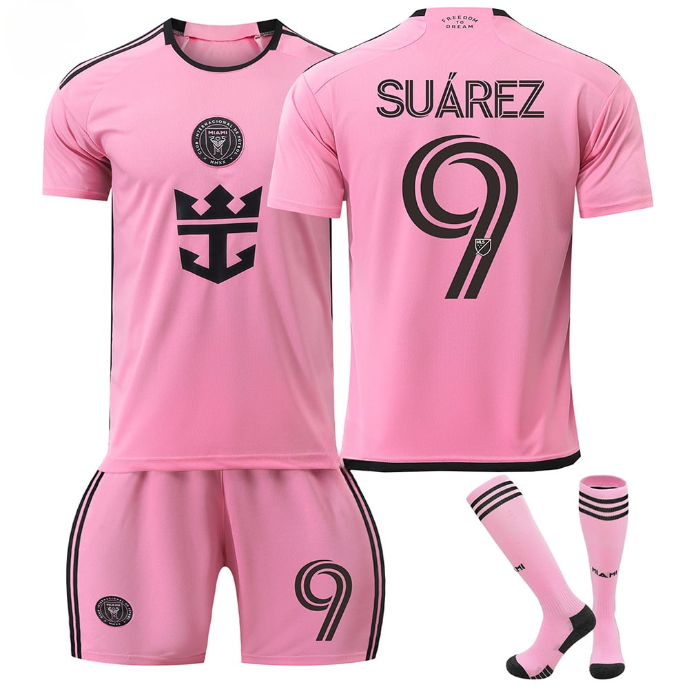24/25 Miami Home Soccer Activewear No.9 SUAREZ Fans Training Football ...