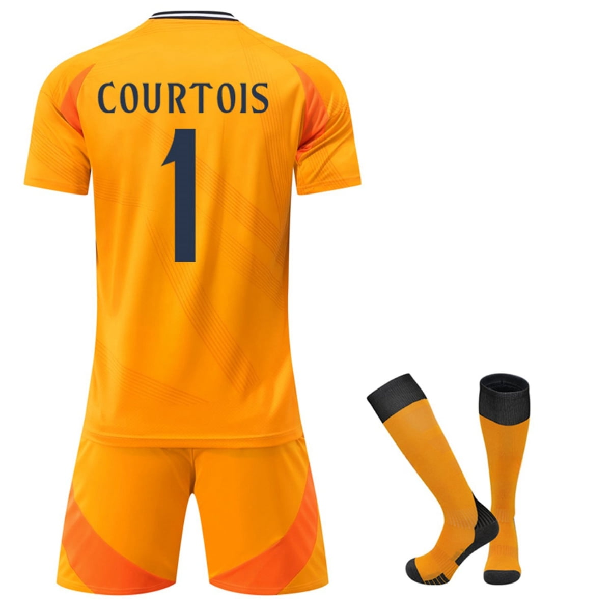 24/25 Orange Away Activewear Soccer No.1 Courtois Fans Training ...