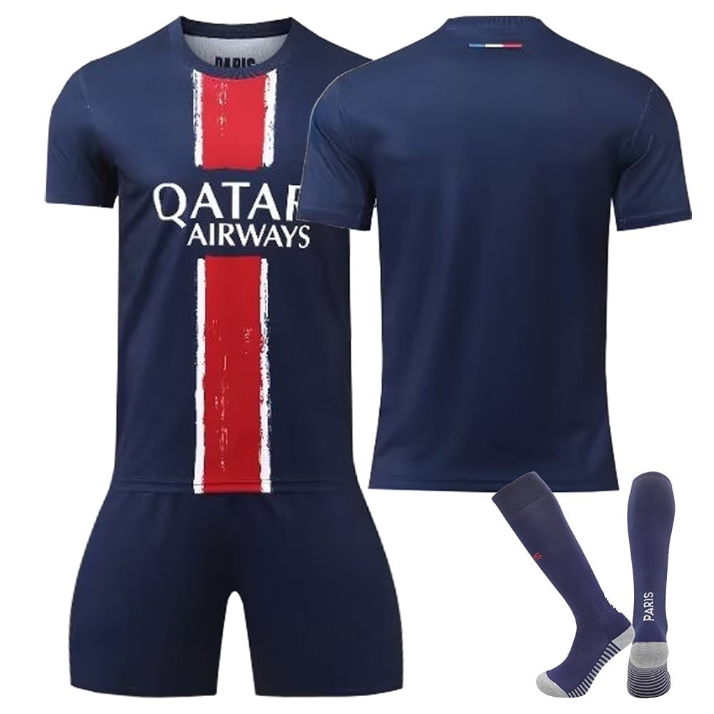 24/25 PSG Blue Home Soccer Activewear Print No Number Fans Training ...