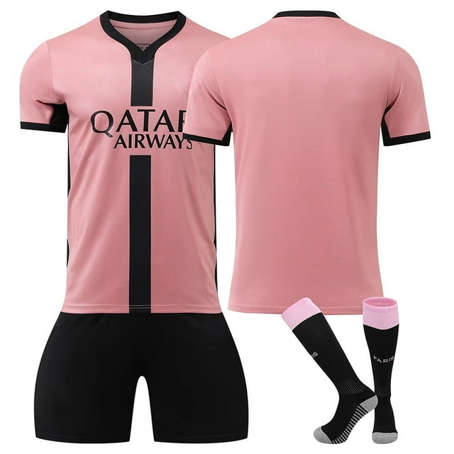 24/25 PSG Pink 2nd Away Soccer Activewear Print No Number Fans Training ...