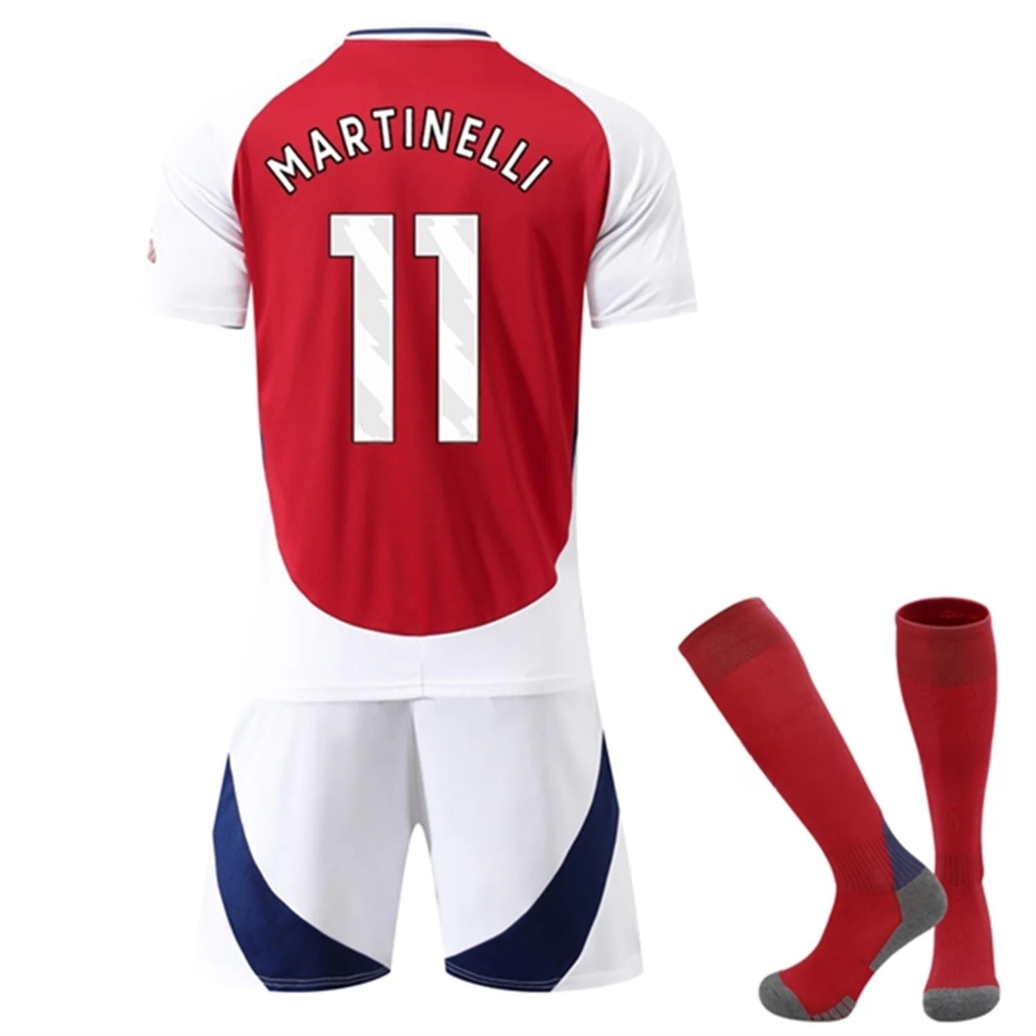 24/25 Red And White Home Activewear Soccer No.11 Martinelli Fans ...