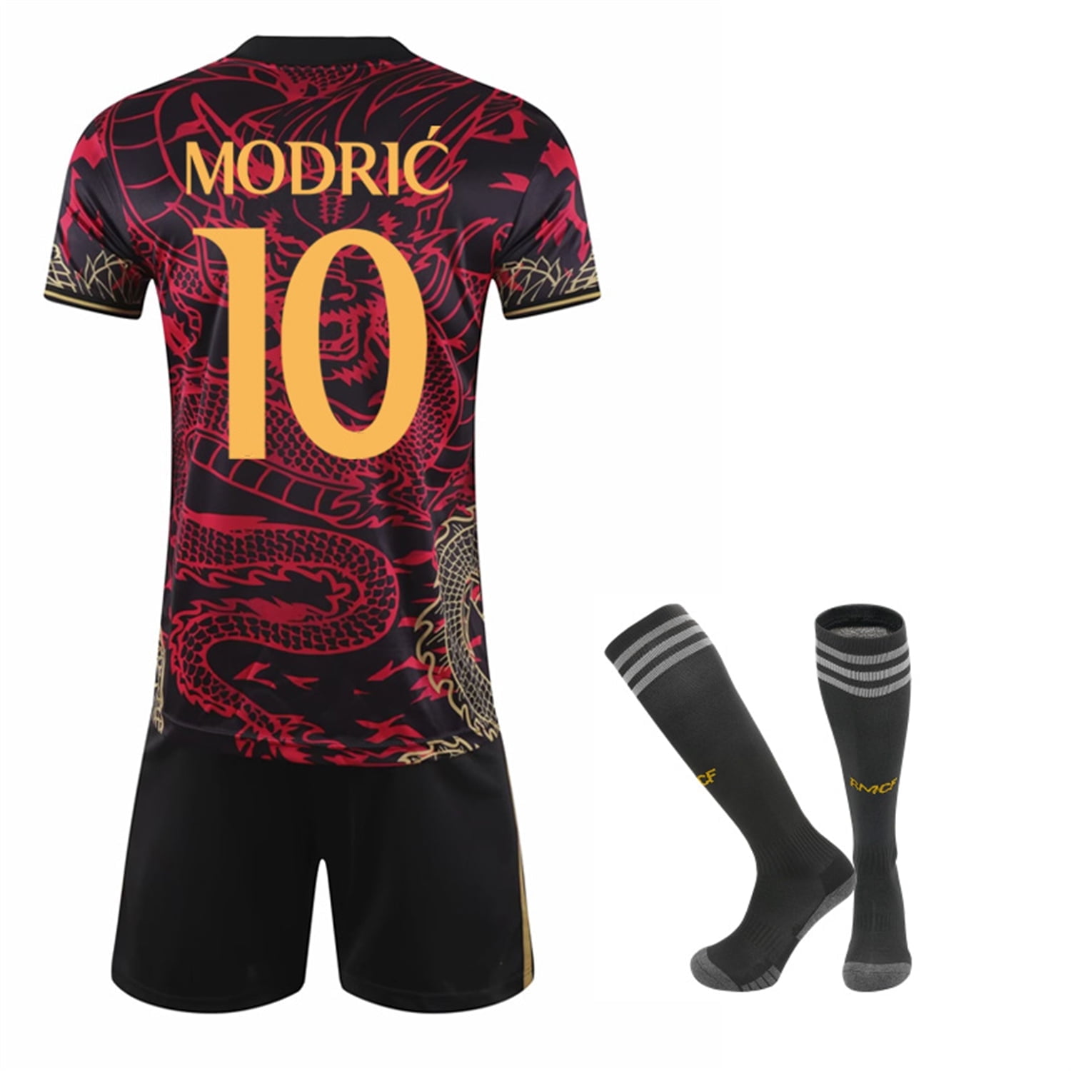 24/25 Red Dragon Pattern #10 Modric Home Jersey Kit - Walmart.com