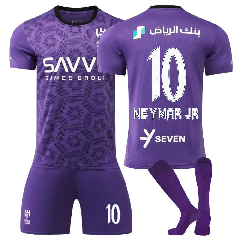 24/25 Riyadh Crescent 2nd Away Soccer Activewear No.10 NEYMAR JR Fans ...