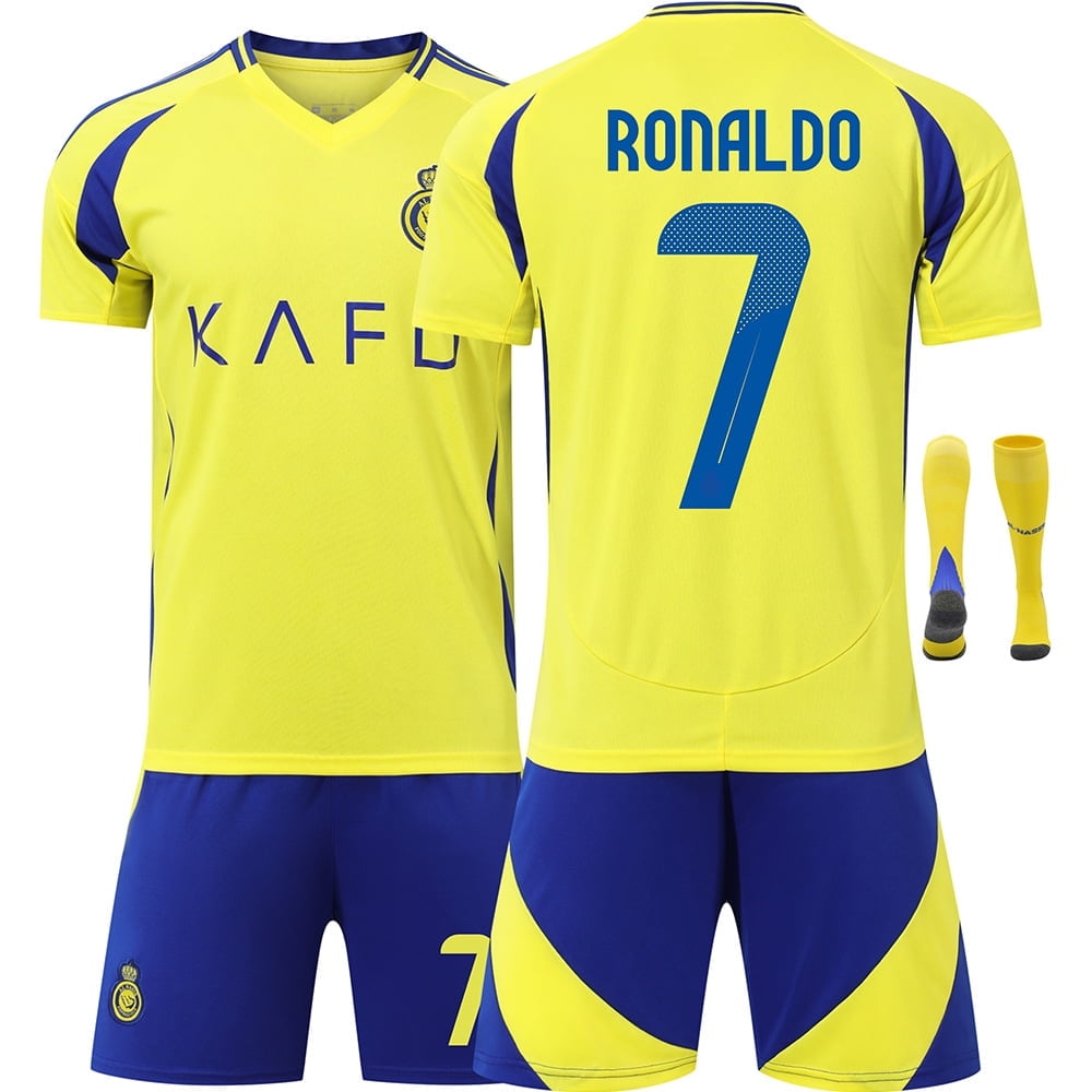 24/25 Riyadh Victory No.7 Ronaldo Football jerseys adult and children's ...