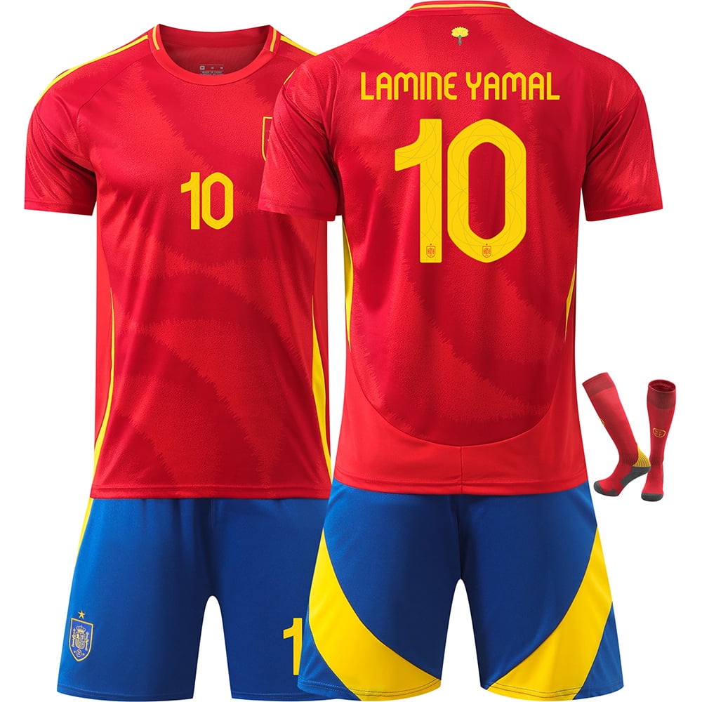 24/25 Spain No.10 LAMINE YAMAL Home football jersey fan training jersey ...