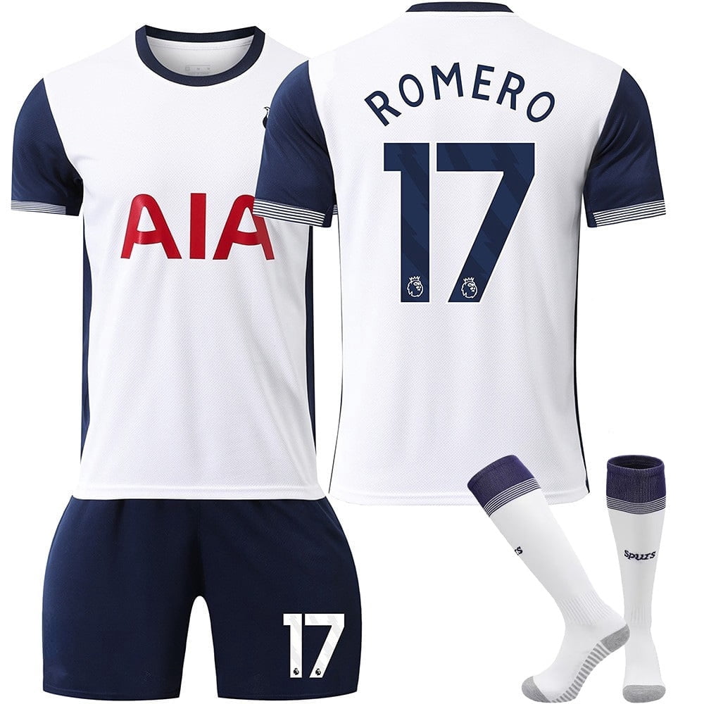 24/25 Spurs White Home Soccer Activewear Print No.17 Romero Fans ...