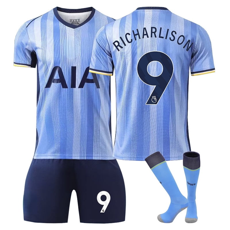 24/25 The Lilywhites Away Blue Soccer Uniform No.9 Richarlison Fans ...