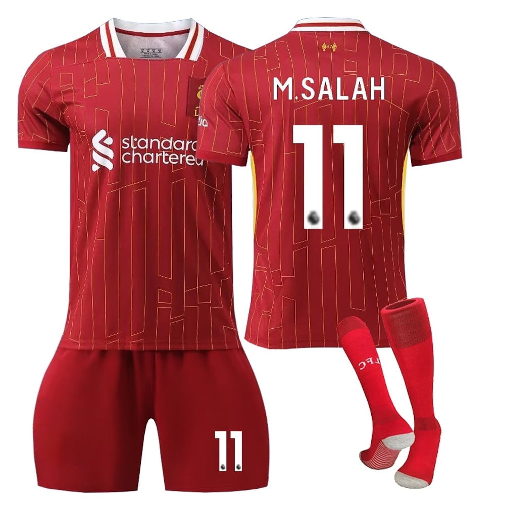 24/25 The Reds Home Red Soccer Activewear Print No.11 M.Salah Fans ...