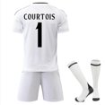 24/25 White Home Activewear No.1 Courtois Fans Training Jerseys Kits ...
