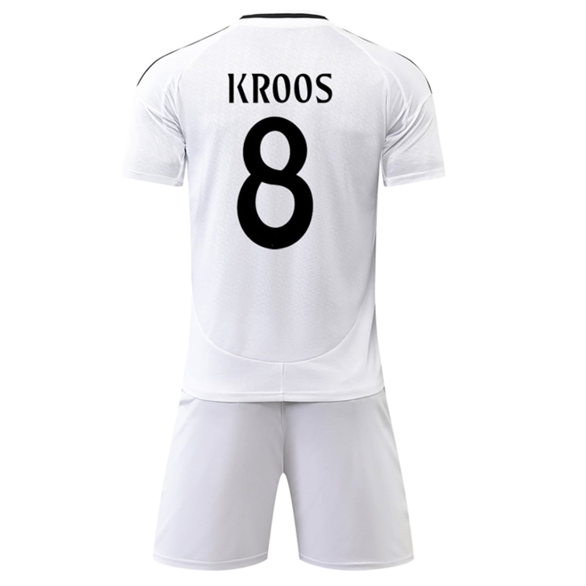 24/25 White Home Soccer Activewear No.8 Kroos Football Fans Training ...