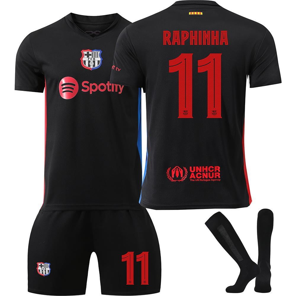 24-25 season Barcelona home/Away Soccer Activewear No.11 RAPHINHA Fans ...