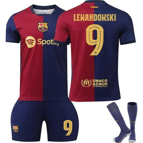 24-25 season Barcelona home/Away Soccer Activewear No.9 LEWANDOWSKI ...
