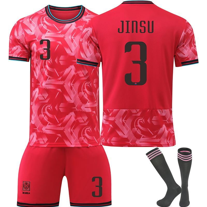 24-25 season Korea Home/Away Soccer Activewear No.3 JINSU Fans Training ...